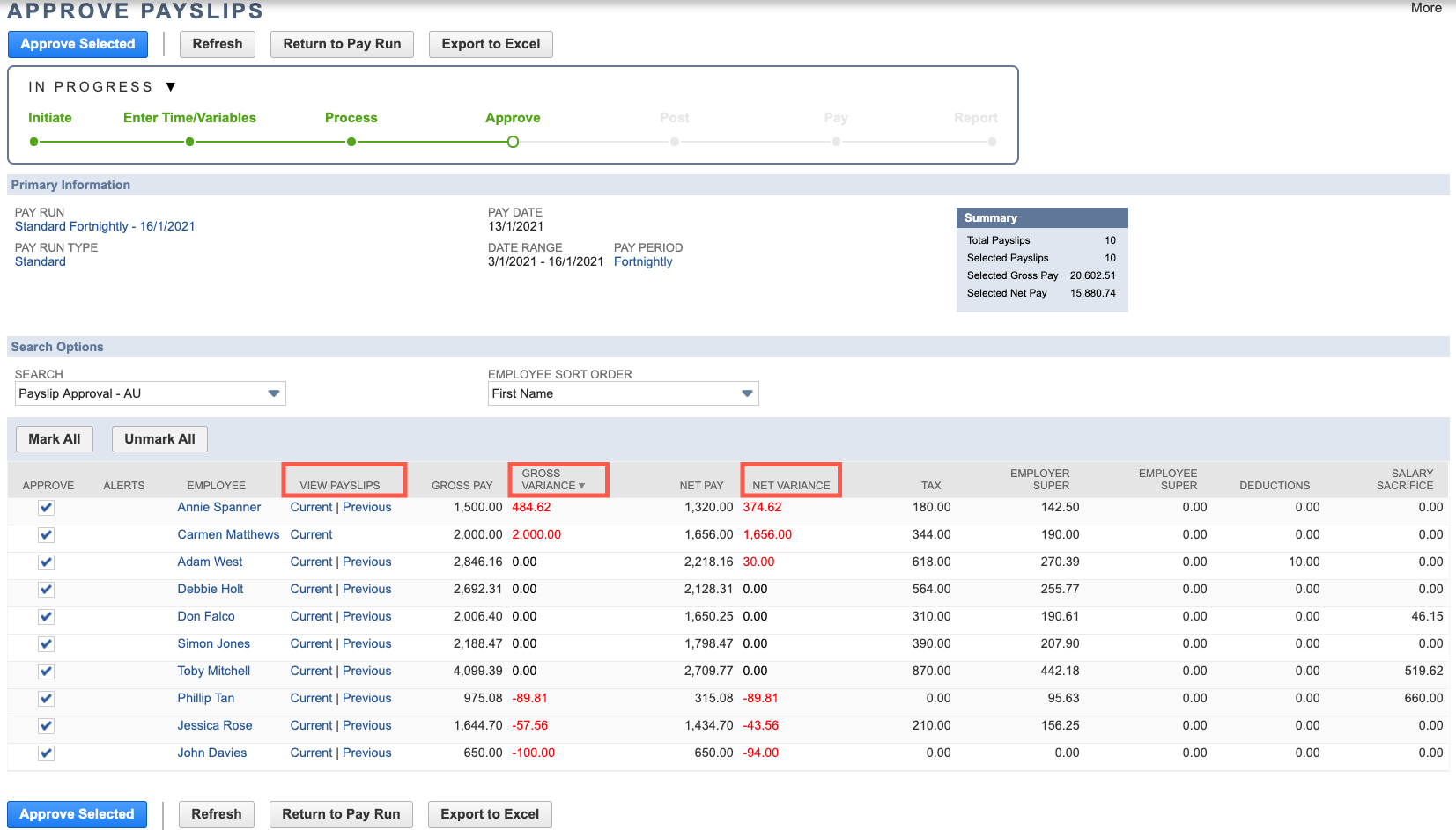 Approve Payslips – ZonePayroll Knowledge Base