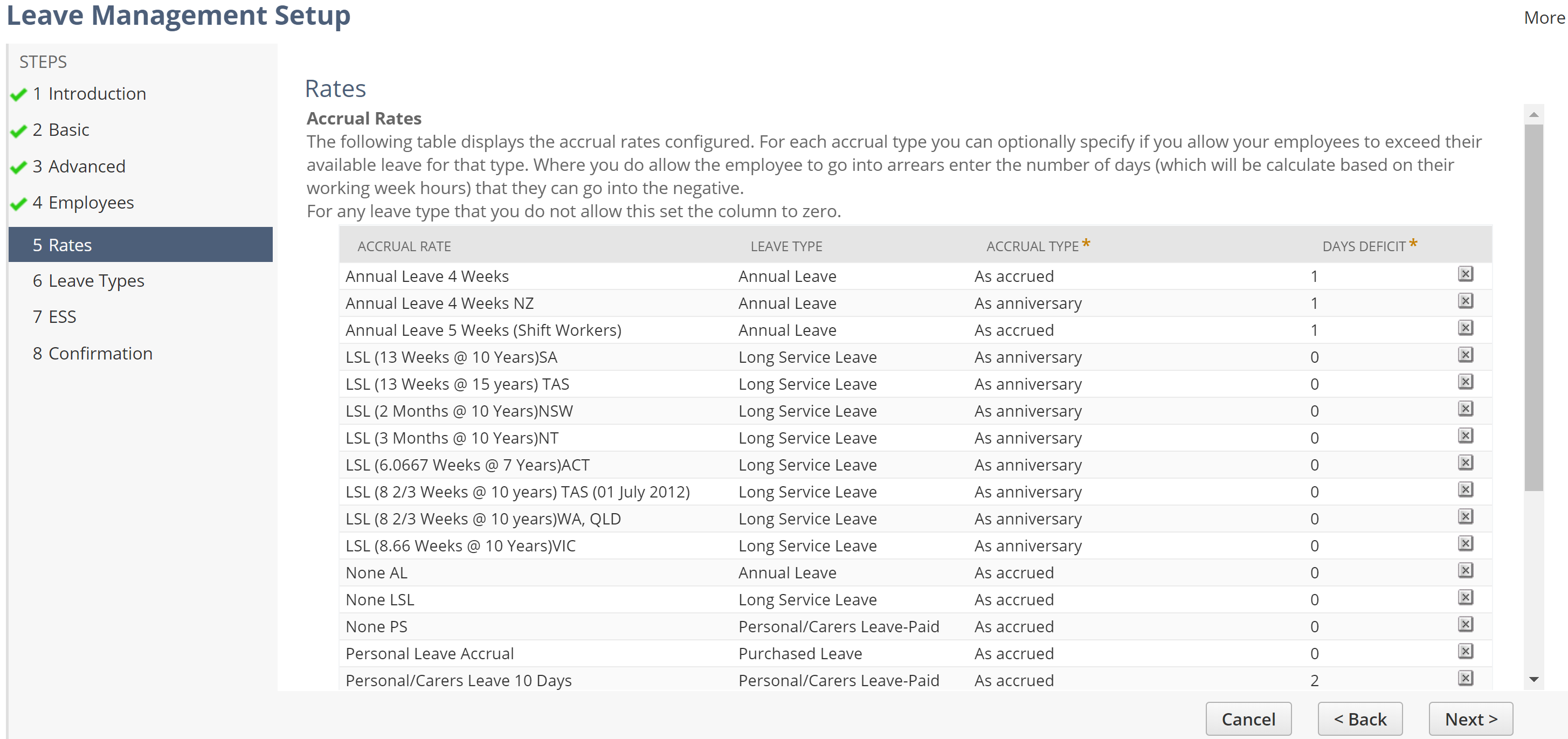 Leave Configuration – ZonePayroll Knowledge Base