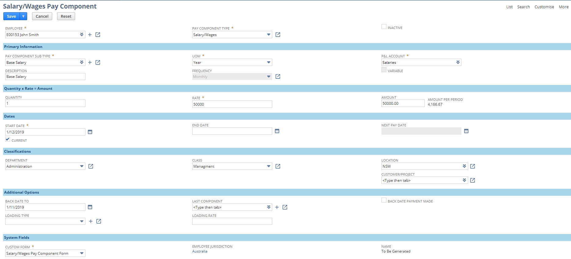 Update of Pay Component forms – ZonePayroll Knowledge Base
