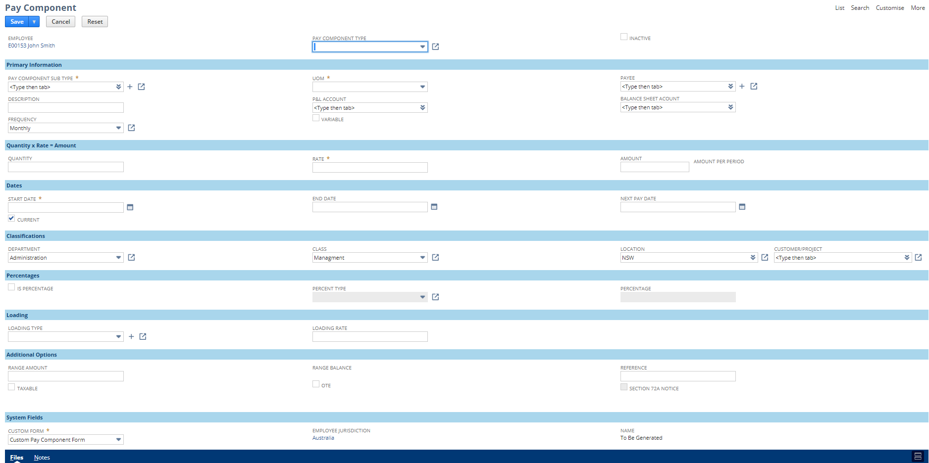 Update of Pay Component forms – ZonePayroll Knowledge Base