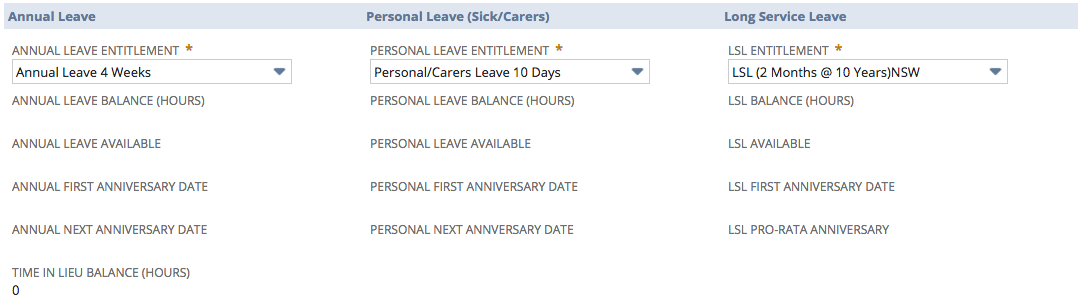 7. Leave Info tab – ZonePayroll Knowledge Base