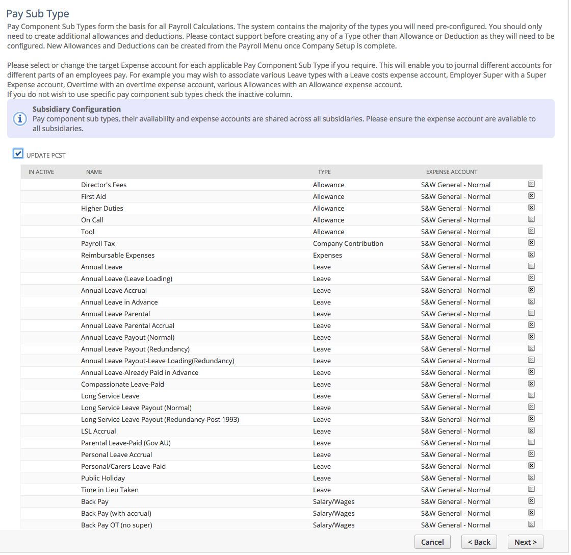 8. Pay Component Sub Type – ZonePayroll Knowledge Base