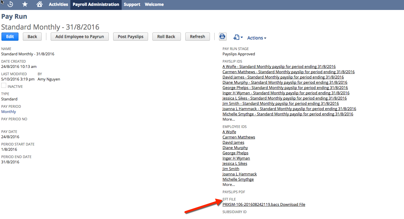 Emergency EFT File Generation or Regenerate EFT File – ZonePayroll Knowledge Base