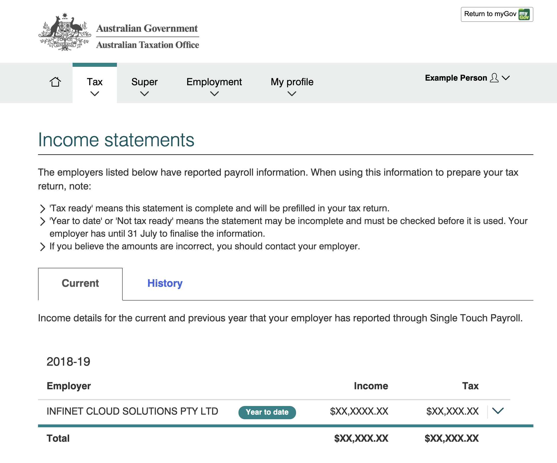 Employee Guide to myGov Income Statements – ZonePayroll Knowledge Base
