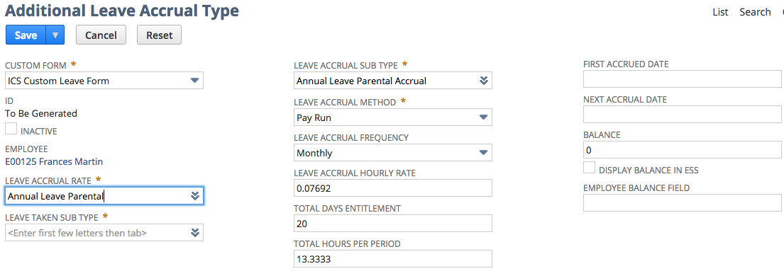 Recording Parental Leave without Pay (NZ) – ZonePayroll Knowledge Base