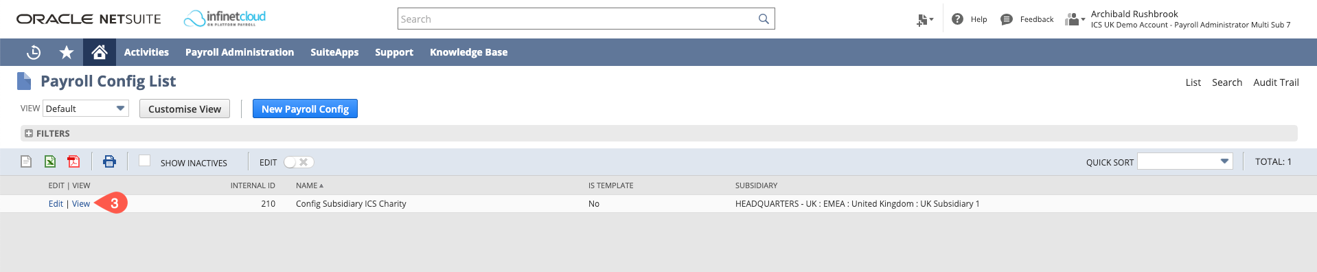 Accessing the Payroll Configuration (Payroll Config) Record – ZonePayroll Knowledge Base