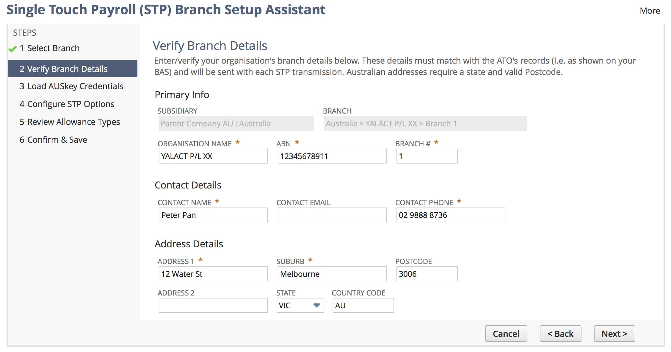 Branch Setup Assistant (Configure STP) – ZonePayroll Knowledge Base