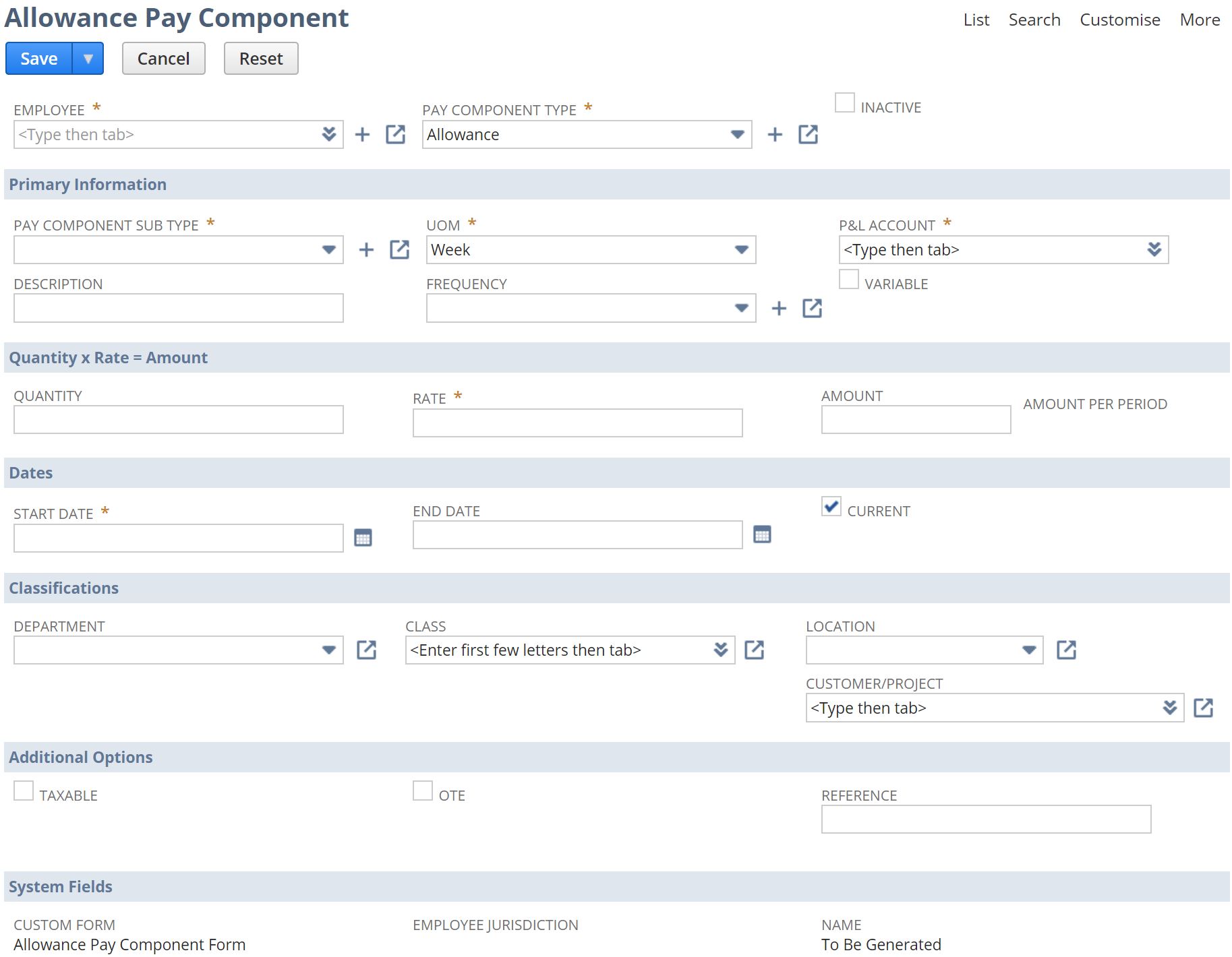 Create Allowance – ZonePayroll Knowledge Base