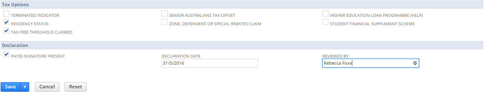 TFN Declarations – ZonePayroll Knowledge Base