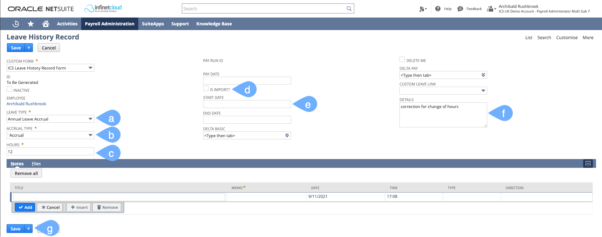 Manage Leave Balances - Leave History Records – ZonePayroll Knowledge Base