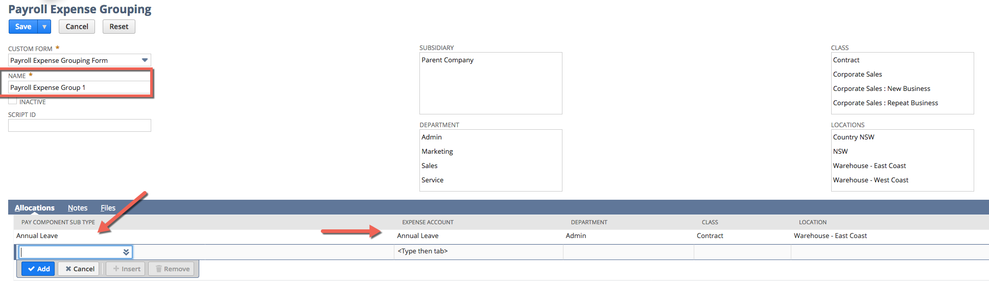Payroll Expense Allocation Grouping – ZonePayroll Knowledge Base