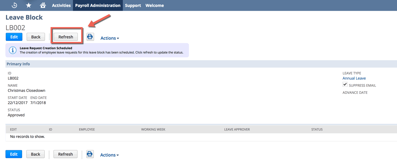 Creating a Leave Block – ZonePayroll Knowledge Base