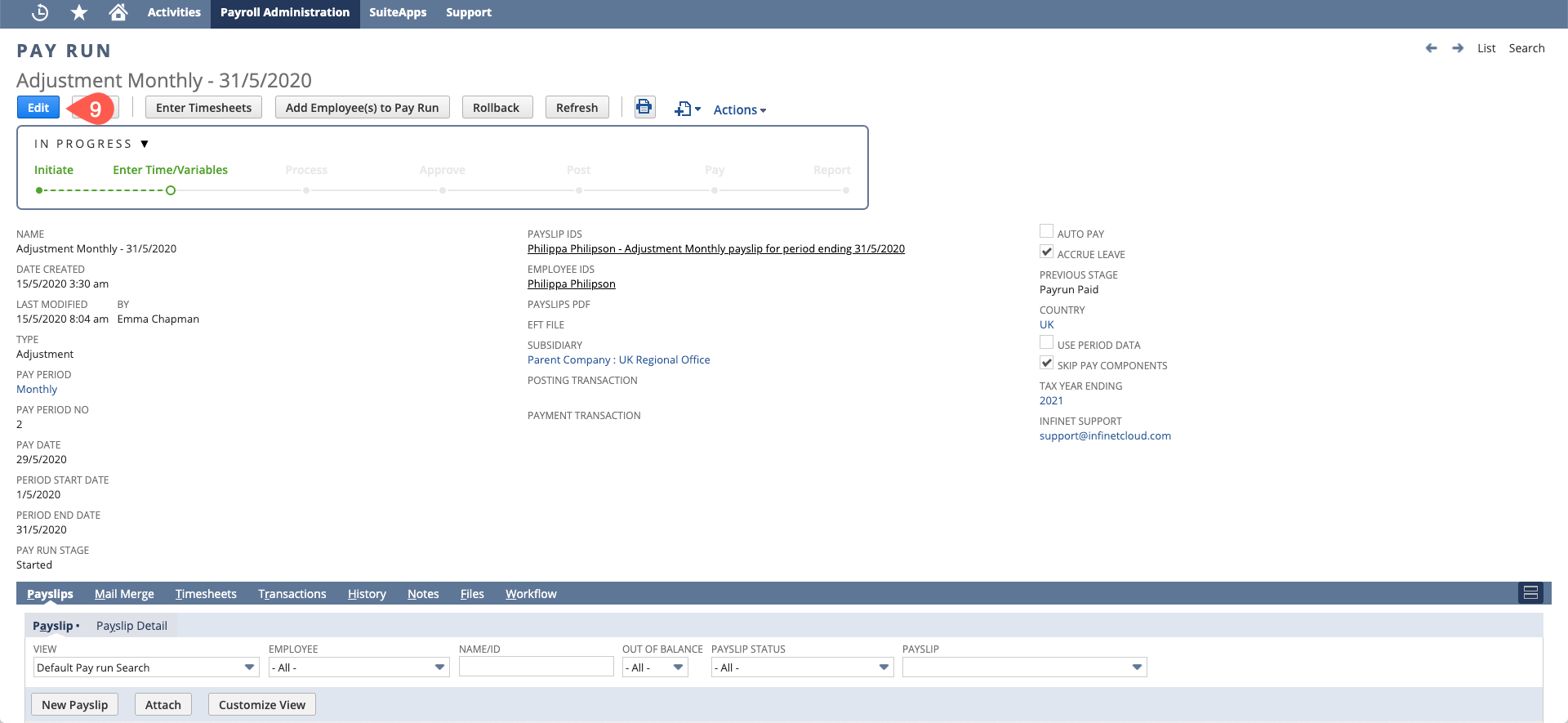 RTI - Omission of Termination Date – ZonePayroll Knowledge Base