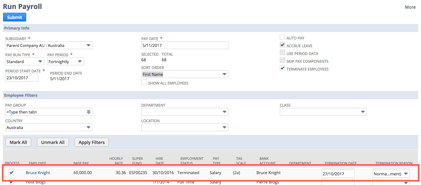 Termination Payments – ZonePayroll Knowledge Base