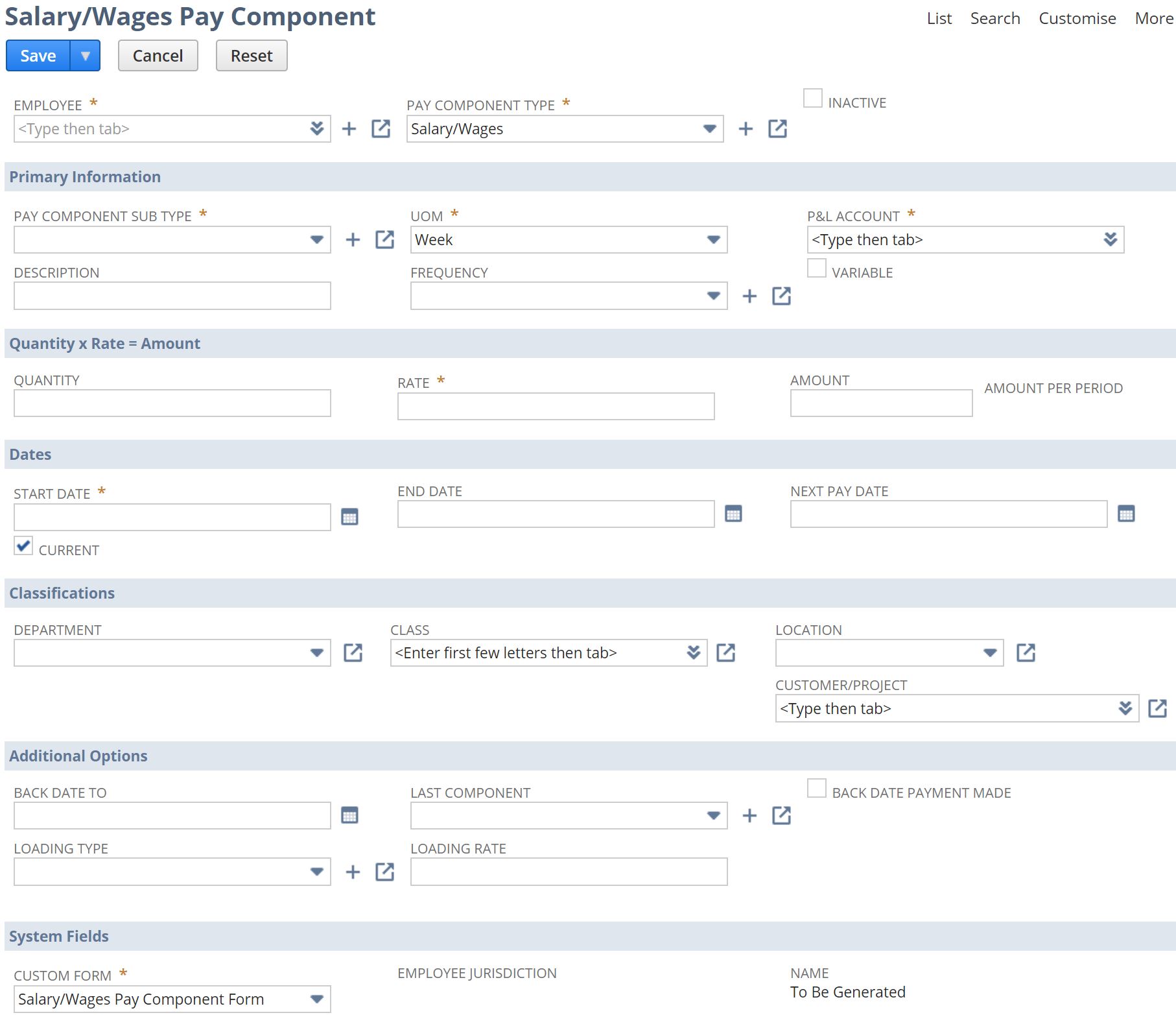 Create Salary/Wages – ZonePayroll Knowledge Base