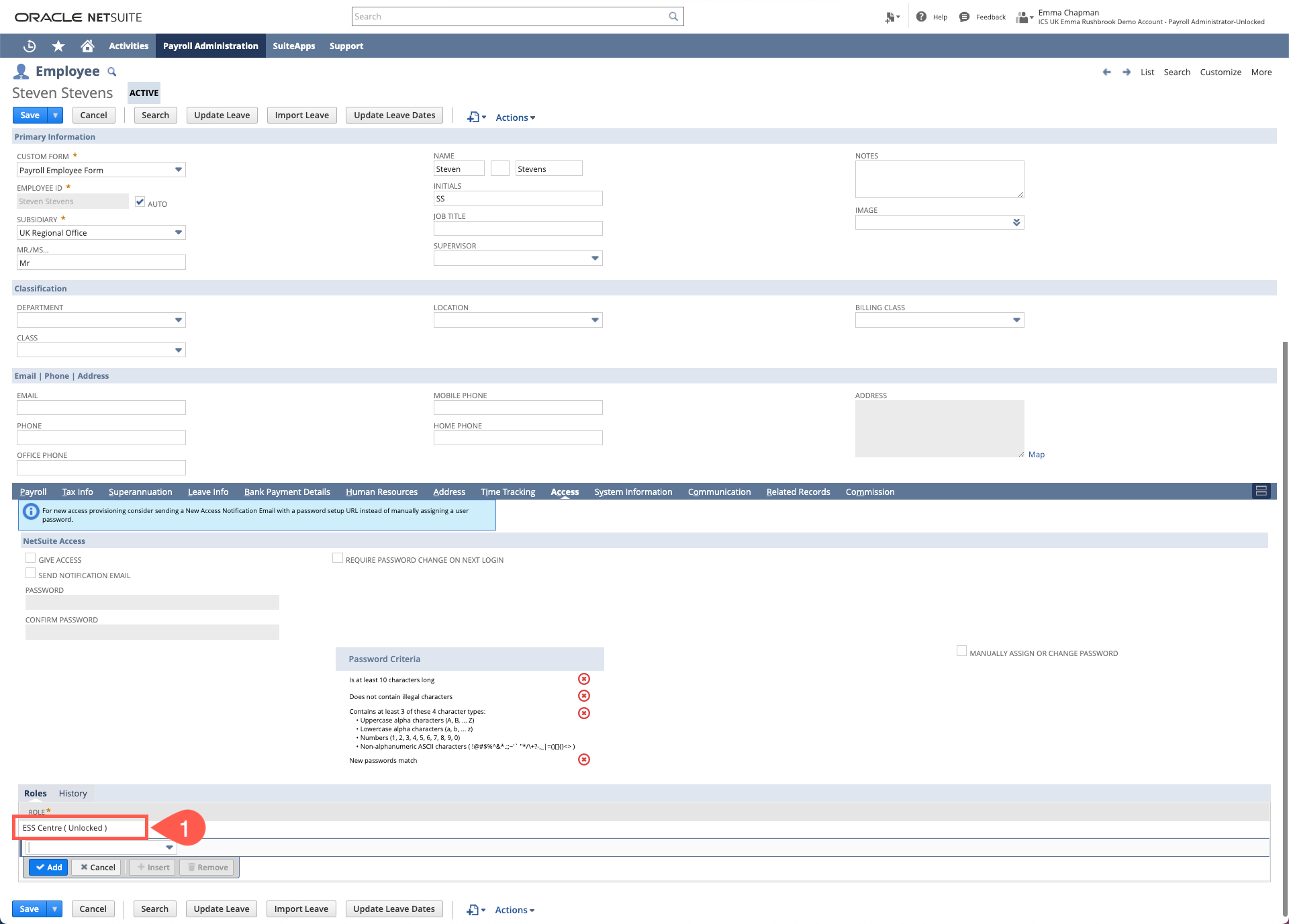 ESS Editable Bank Details – ZonePayroll Knowledge Base