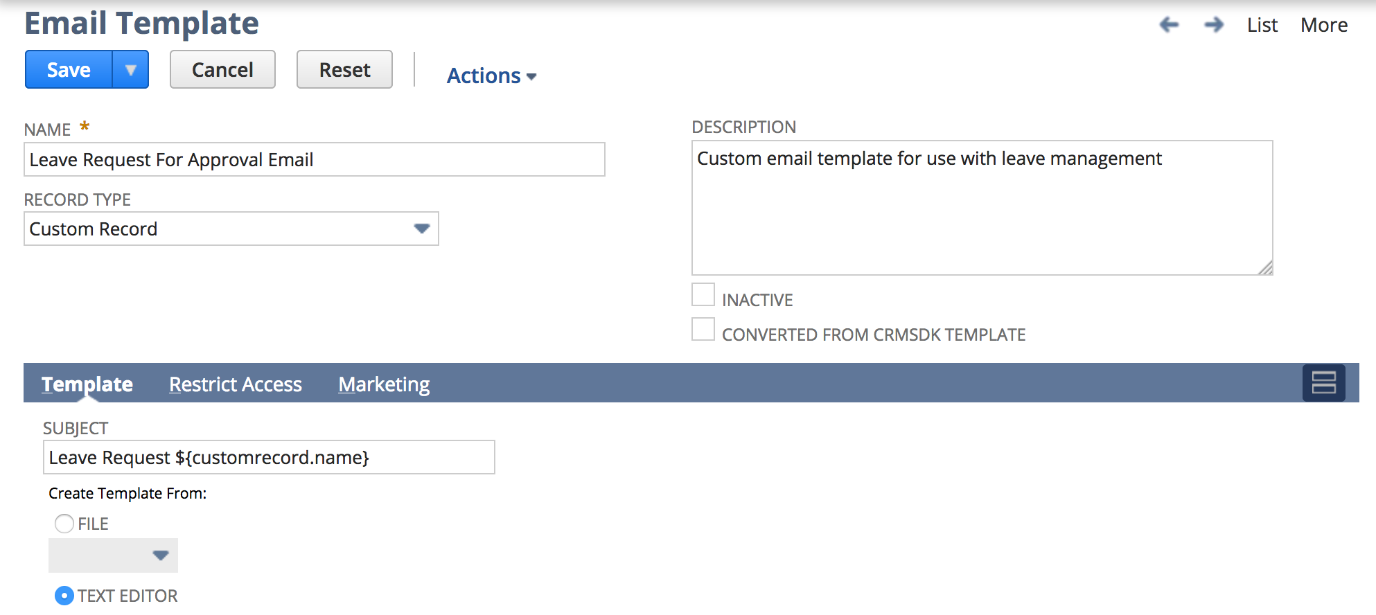 Using Email Templates For Leave Request Notifications – ZonePayroll ...