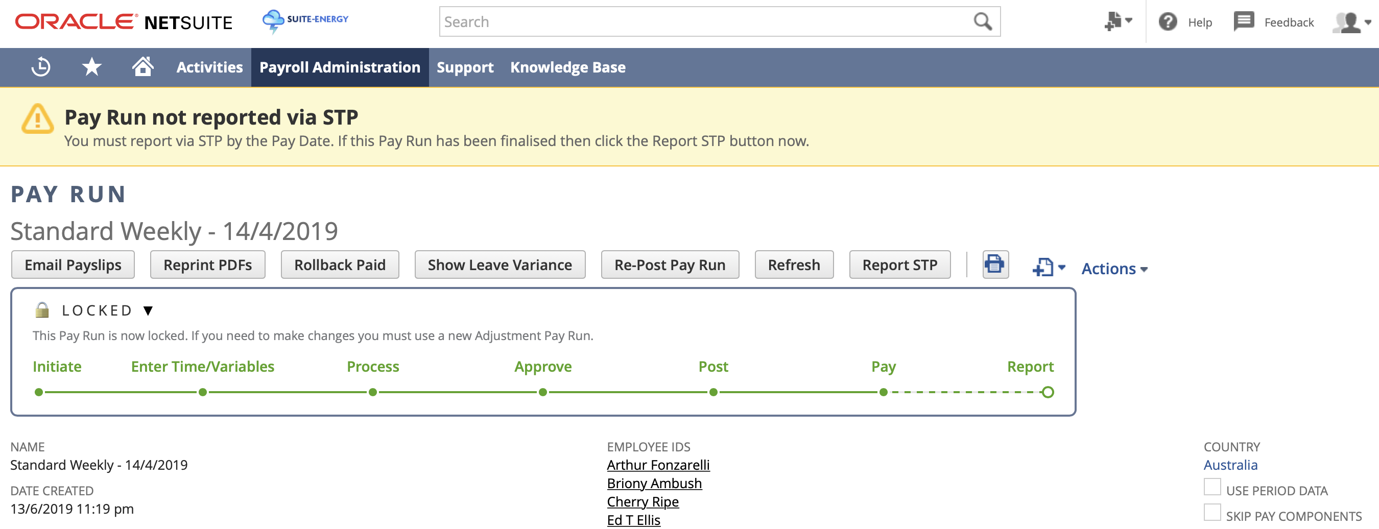 Pay Run Progress Bar – ZonePayroll Knowledge Base