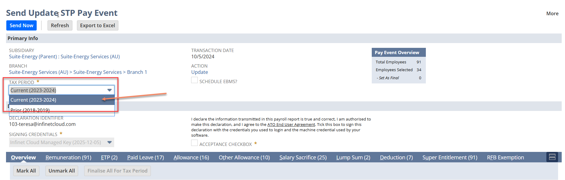 Finalizing a Financial Year (STP) – ZonePayroll Knowledge Base