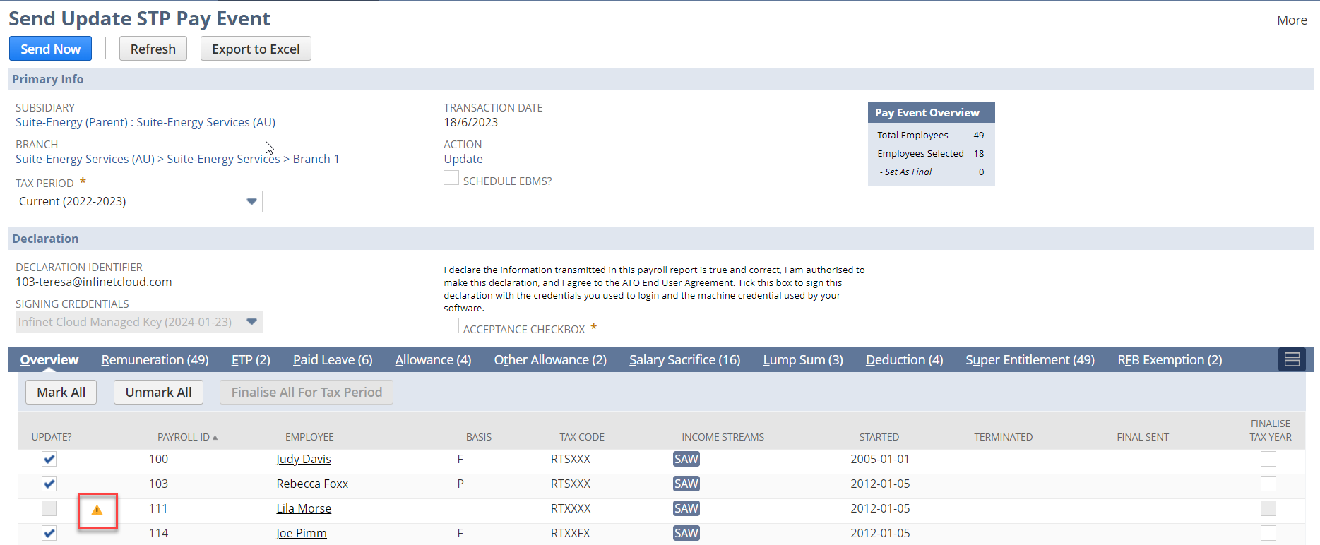 Finalizing a Financial Year (STP) – ZonePayroll Knowledge Base